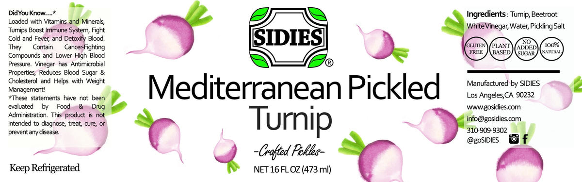 SIDIES - Mediterranean Pickled Turnip